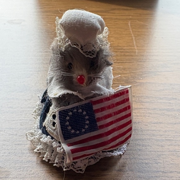 Accents | Vintage Real Fur Maus From West Germany Patriotic Mouse ...